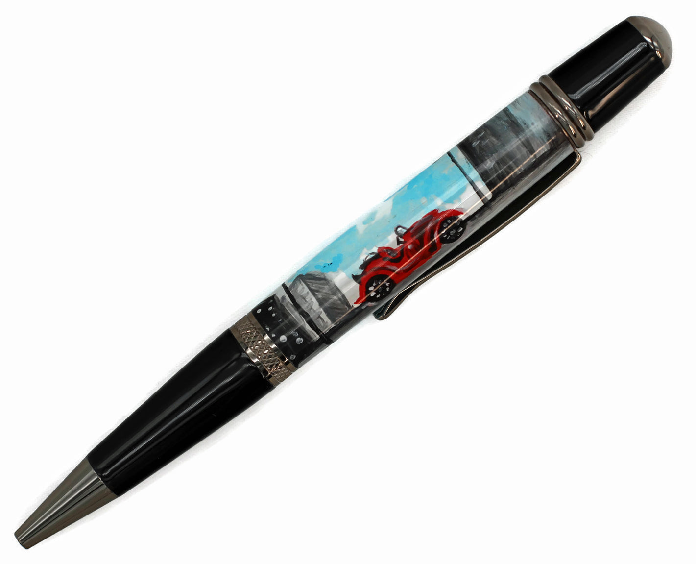 Hand Painted Red Convertible - 1089 | Texas Pen Company